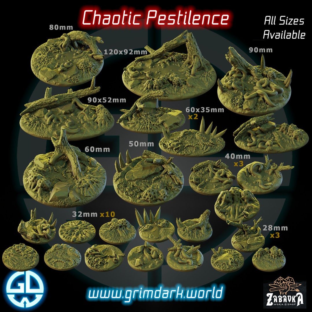 Chaotic Pestilence Miniature Bases - 8K Quality! All Sizes, Official ...