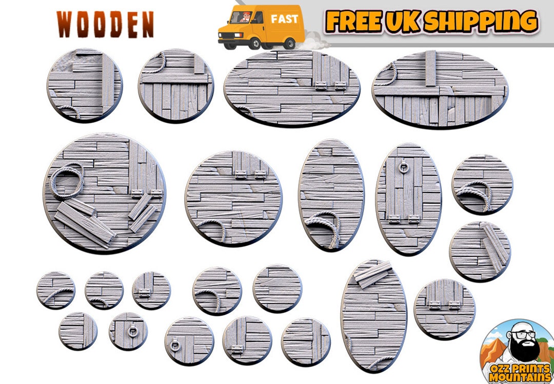 Wooden / Tavern Mini Bases Toppers 8K Quality Perfect for - Etsy