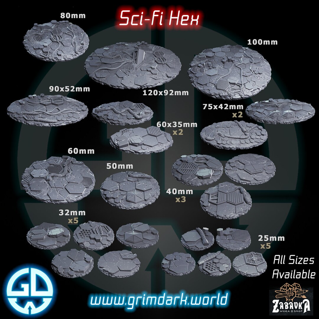 Sci-fi Hex / Cyberpunk City Bases - 8K Quality! All Sizes - Official ...