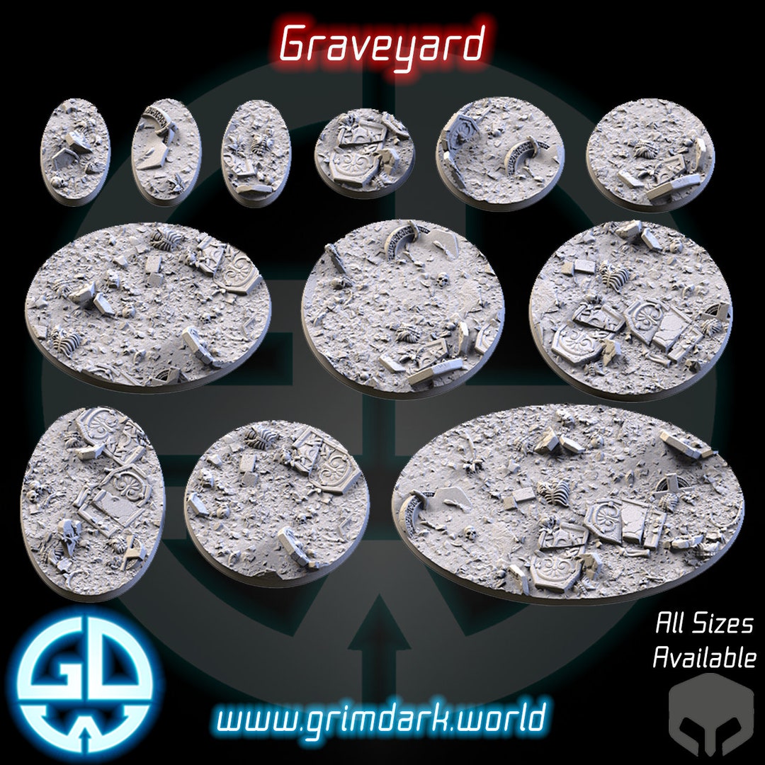 Old Graveyard Mini Bases Toppers - 8K Quality! - Perfect for All Kinds ...