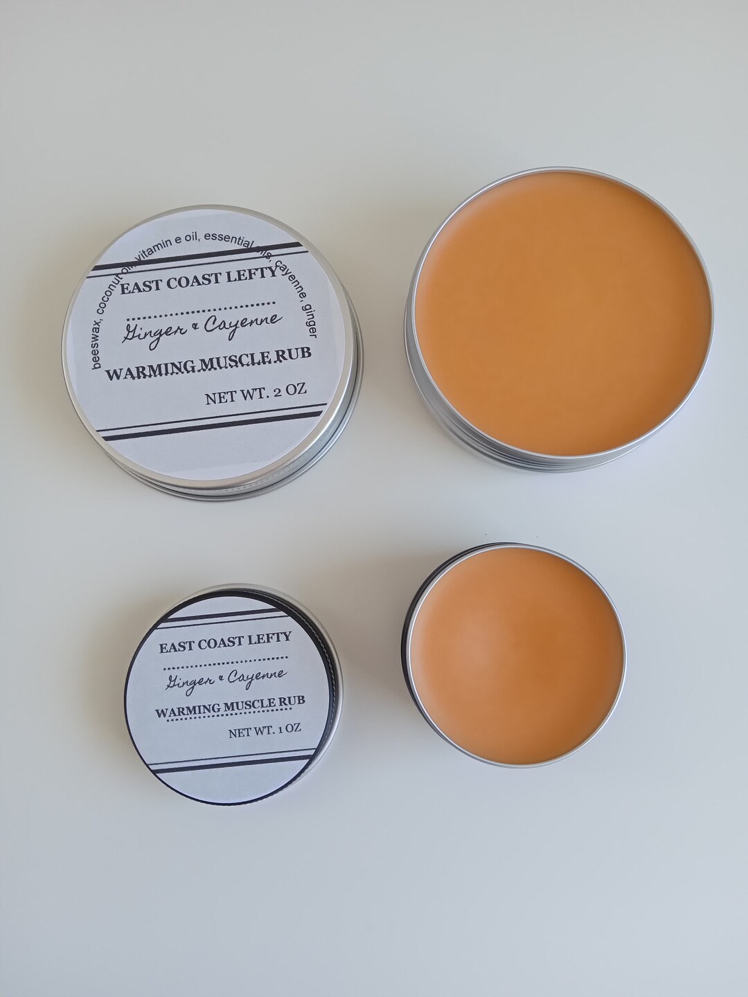 Warming Muscle Rub Ginger and Cayenne Warming Balm for Achy Muscles - Etsy