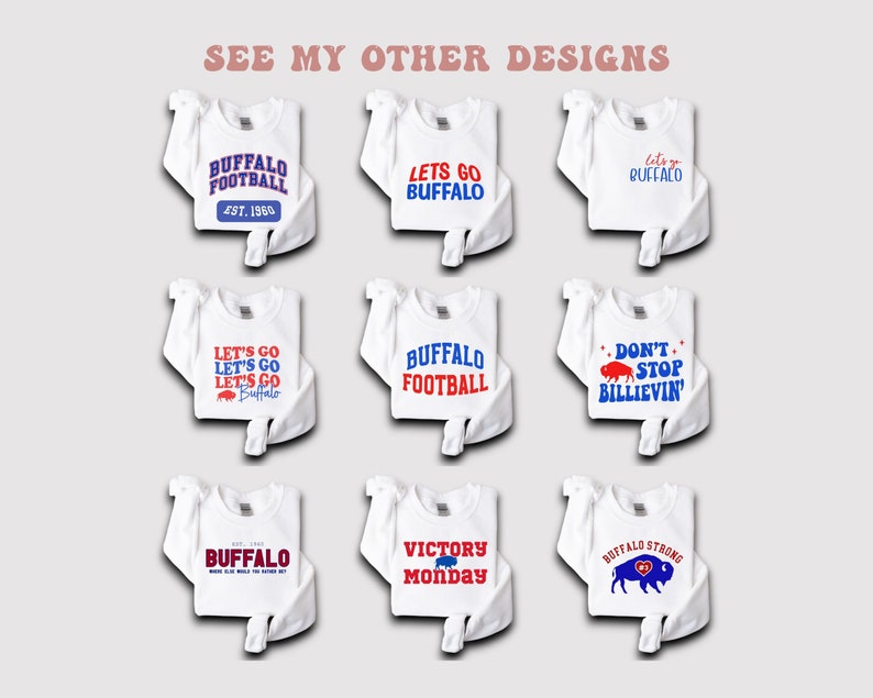 Lets Go Buffalo Sweatshirt Buffalo Bill Retro Crewneck - Etsy