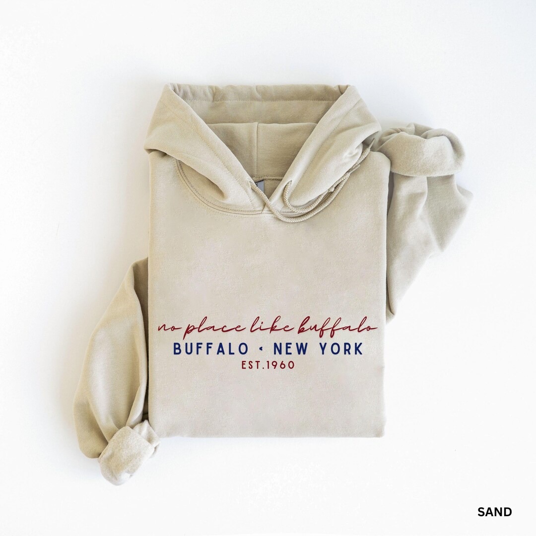 No Place Like Buffalo Cursive Script Hoodie - Etsy