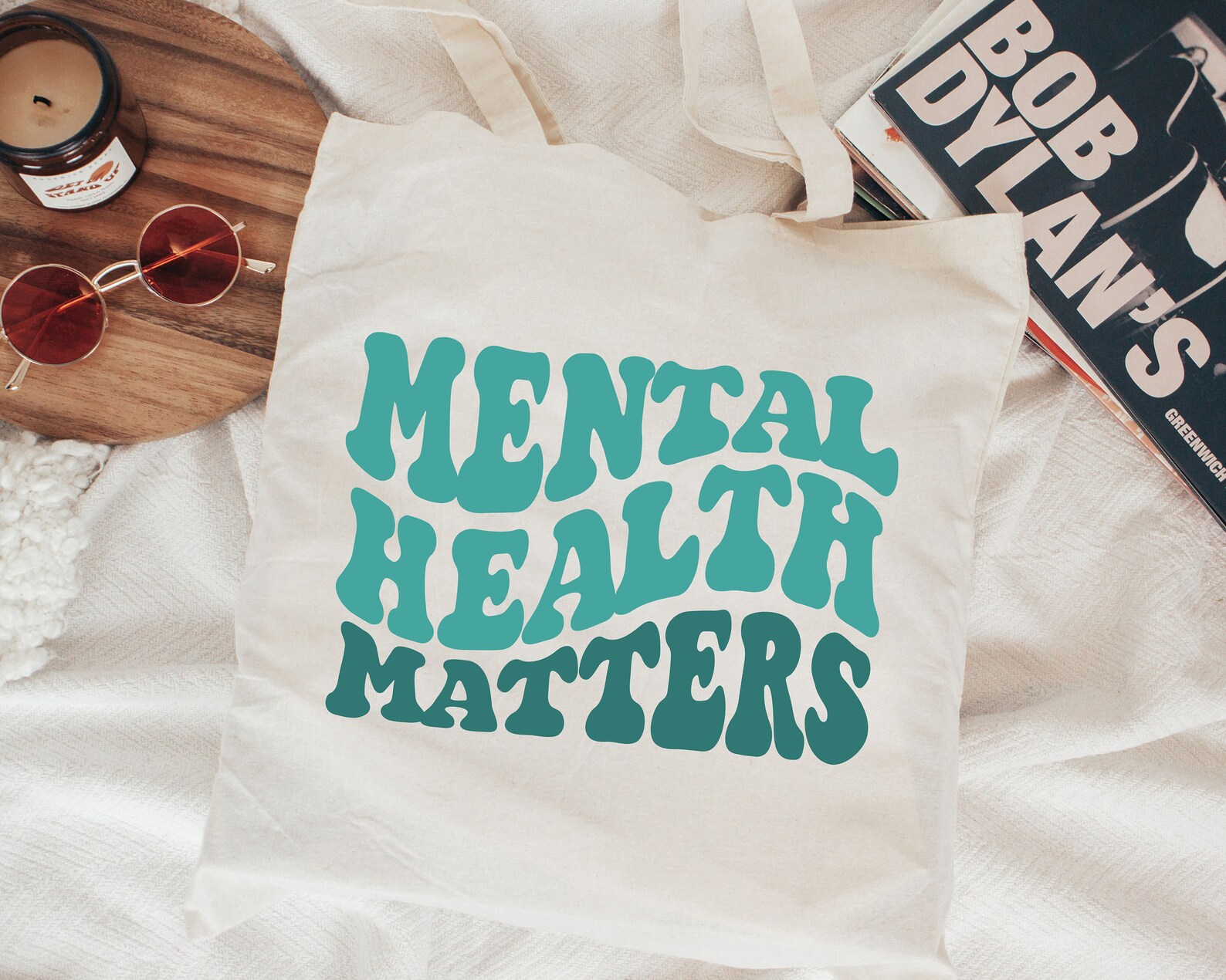 Mental Health Matters Tote Bag, Mental Health Awareness, Canvas Eco ...