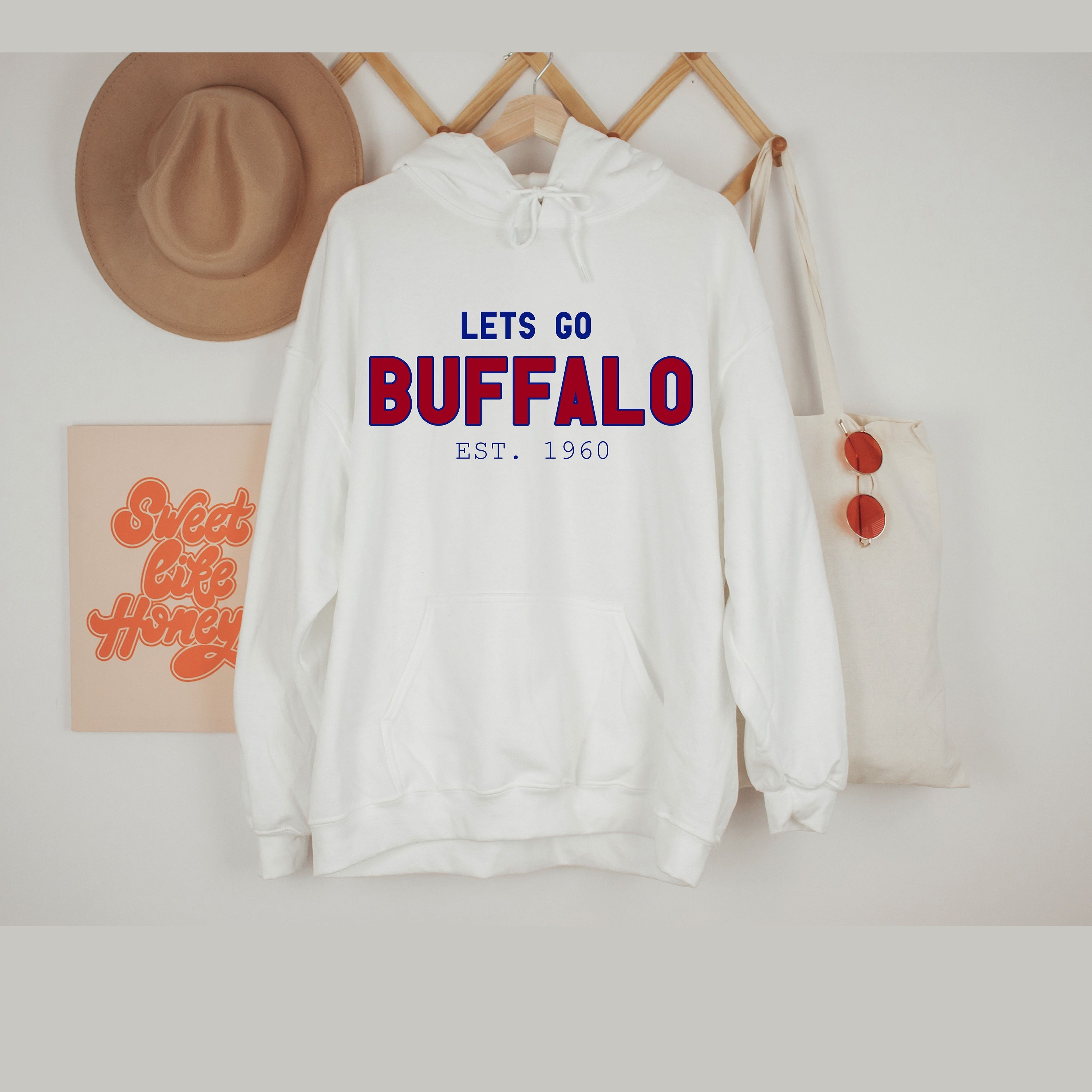 Buffalo Football Womens Hoodie Womens Buffalo Apparel - Etsy