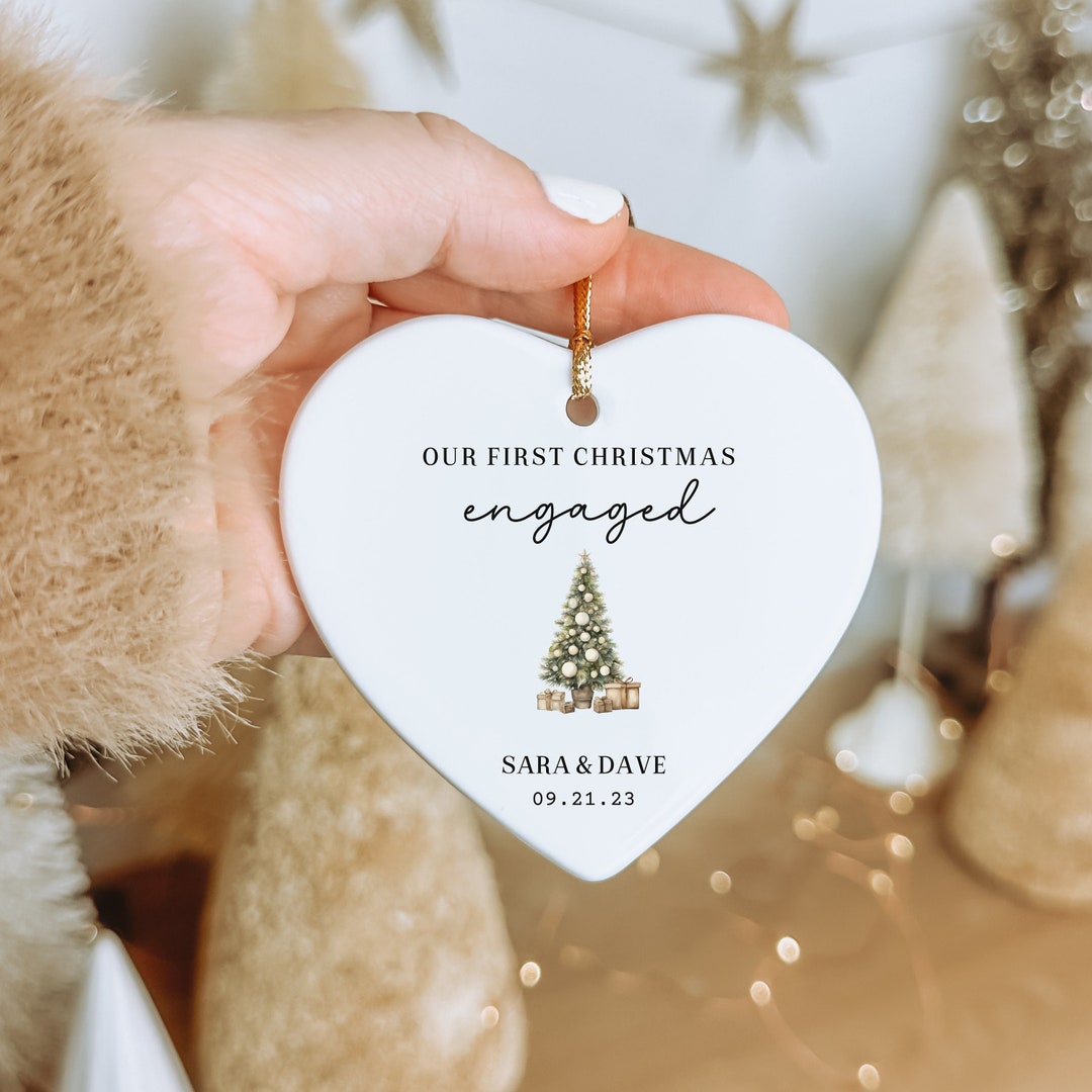 Engagement Christmas Ornament | Personalized Christmas Ornaments 2023 ...