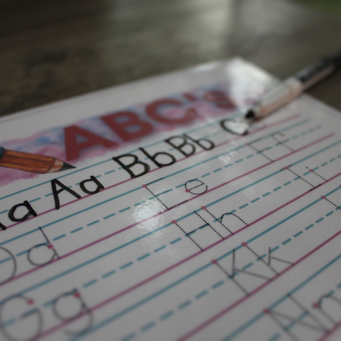 Handwriting Letters Numbers ABC 123 Alphabet Practice Learn to Write ...