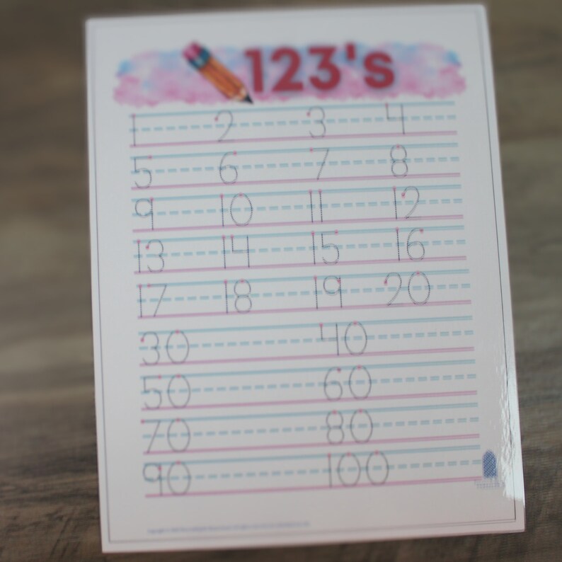 Handwriting Letters Numbers ABC 123 Alphabet Practice Learn to Write ...