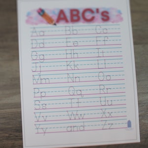 Handwriting Letters Numbers ABC 123 Alphabet Practice Learn to Write ...