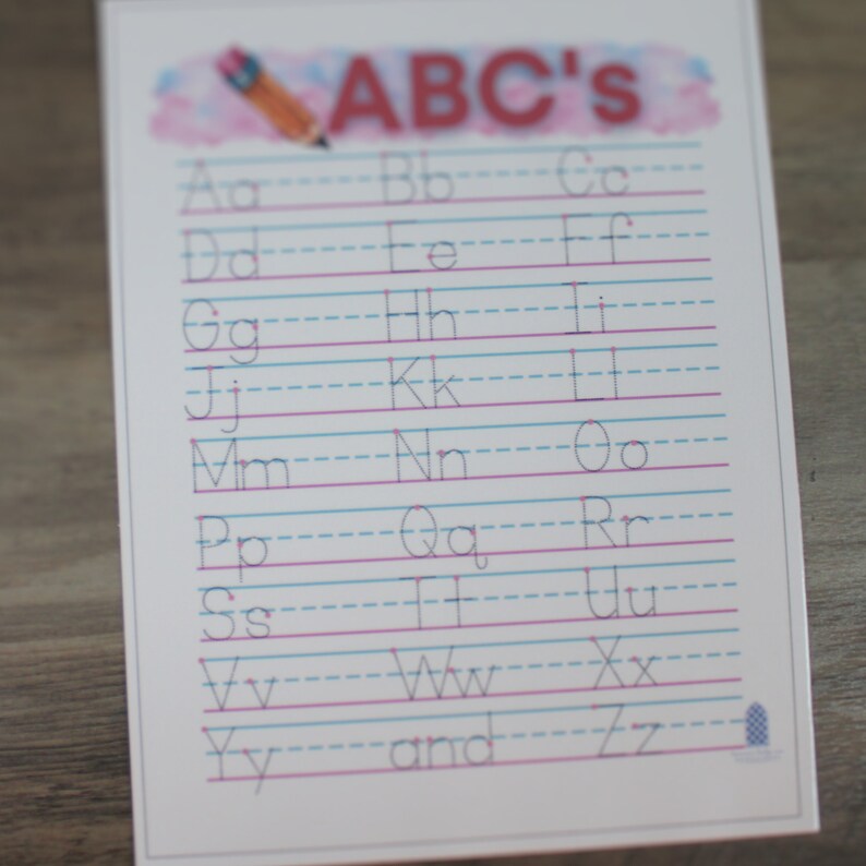 Handwriting Letters Numbers ABC 123 Alphabet Practice Learn to Write ...