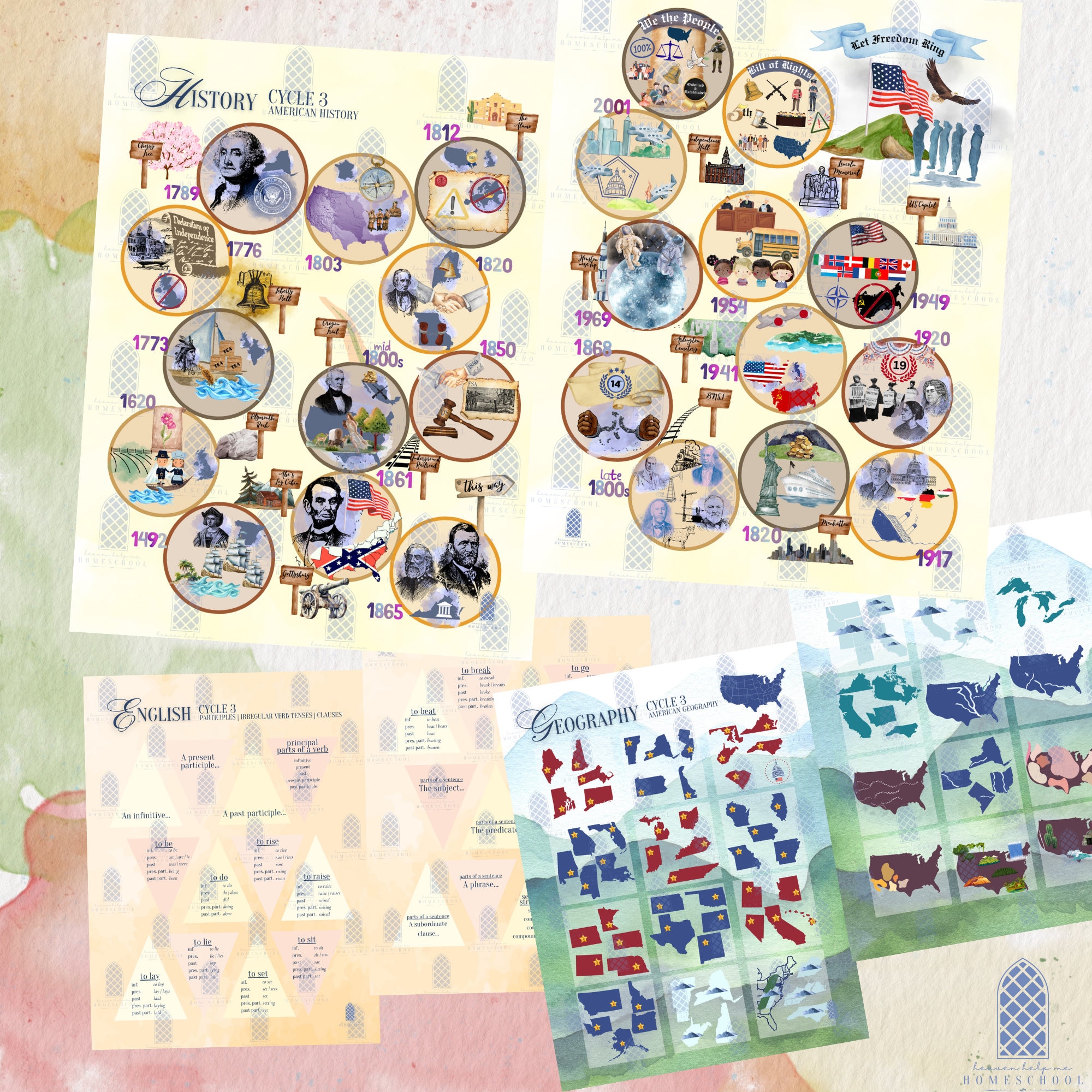 Cycle 3 Homeschool Printable Worksheets Classical Conversations Latin ...