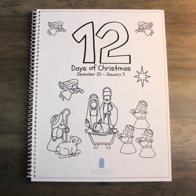 Twelve Days of Christmas Coloring Book, 12 Days of Christmas, Meaning ...