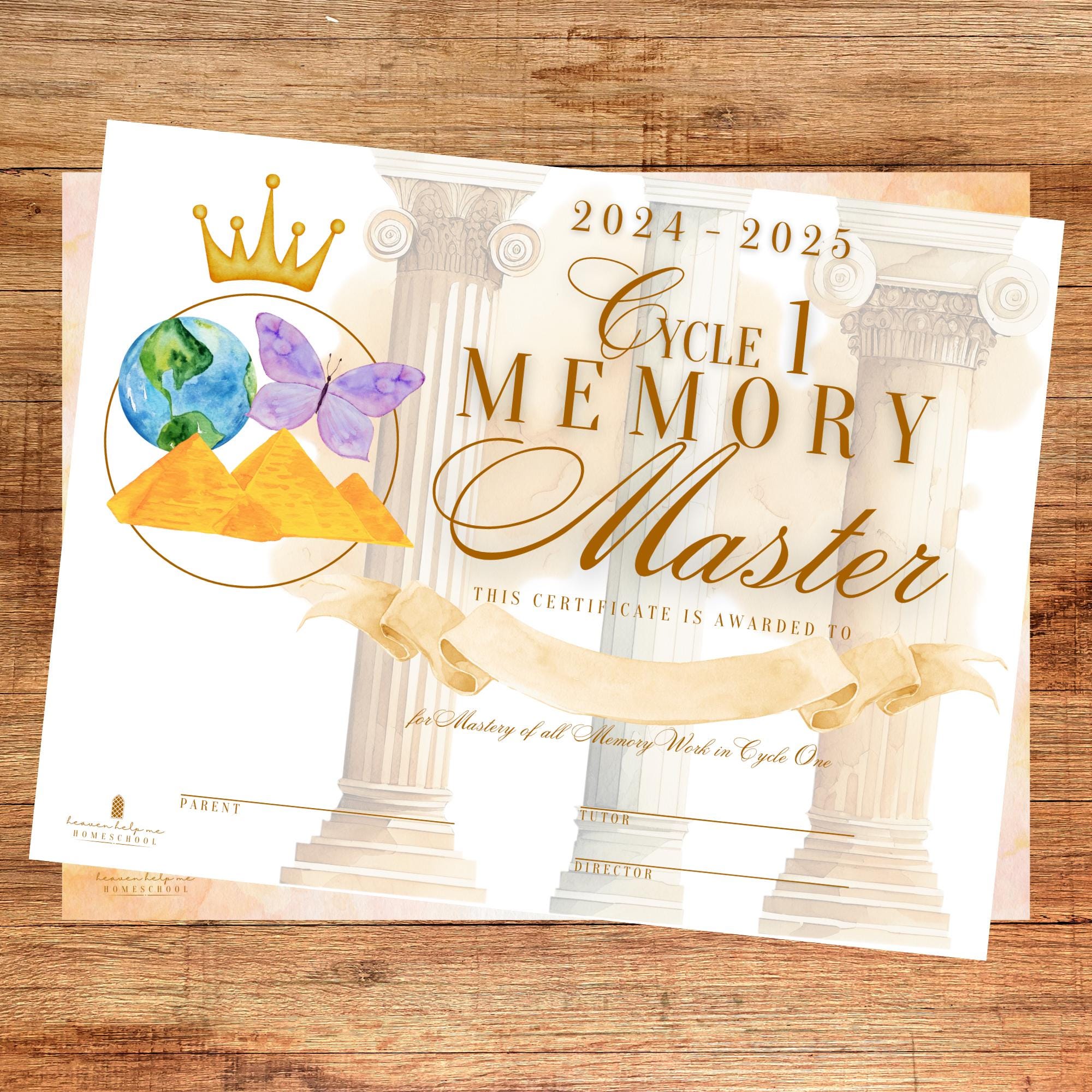 Cycle 1 2024 2025 Classical Conversations Certificate of Completion - Etsy