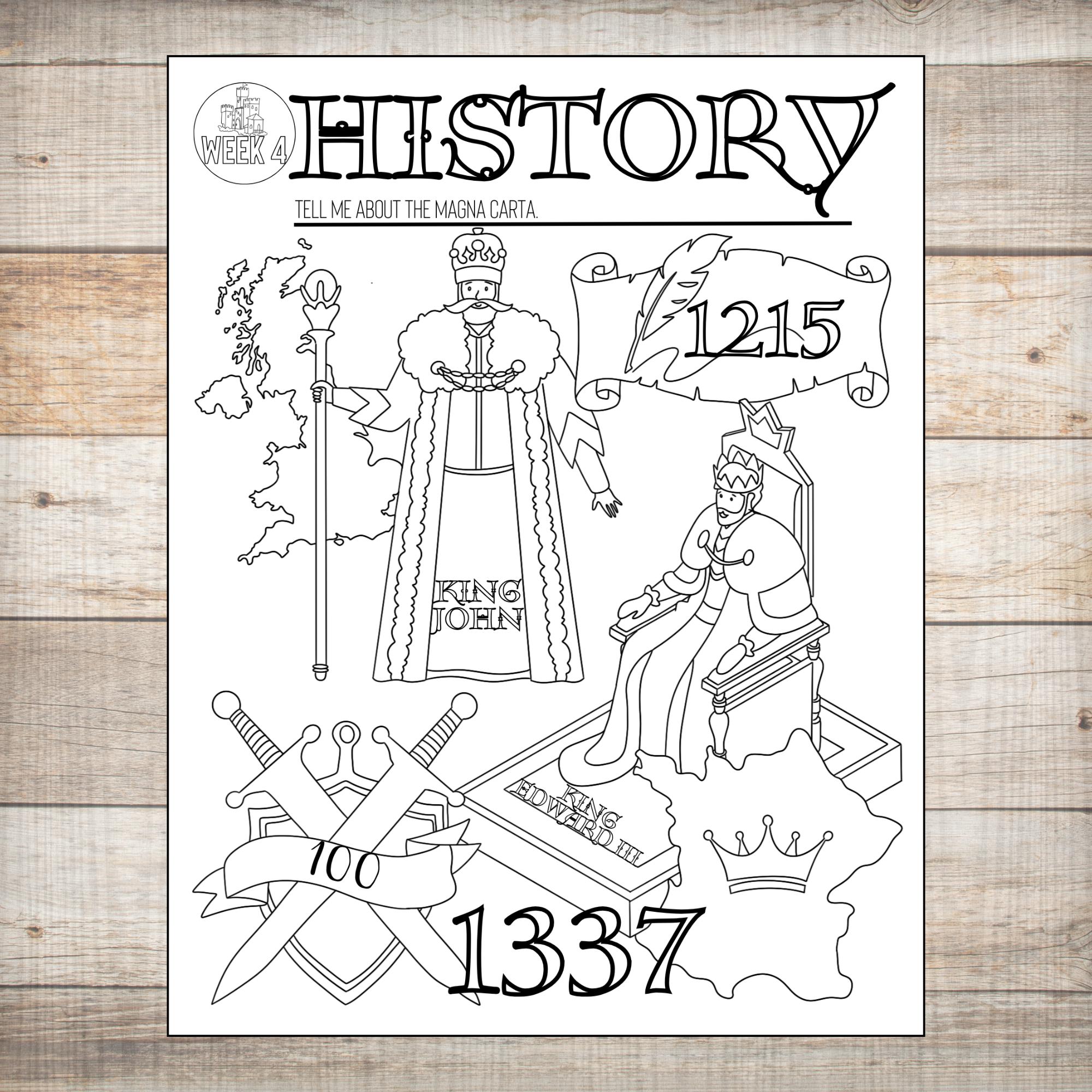 Cycle 2 Memory Work Coloring Pages | Homeschool Printable Pack for ...