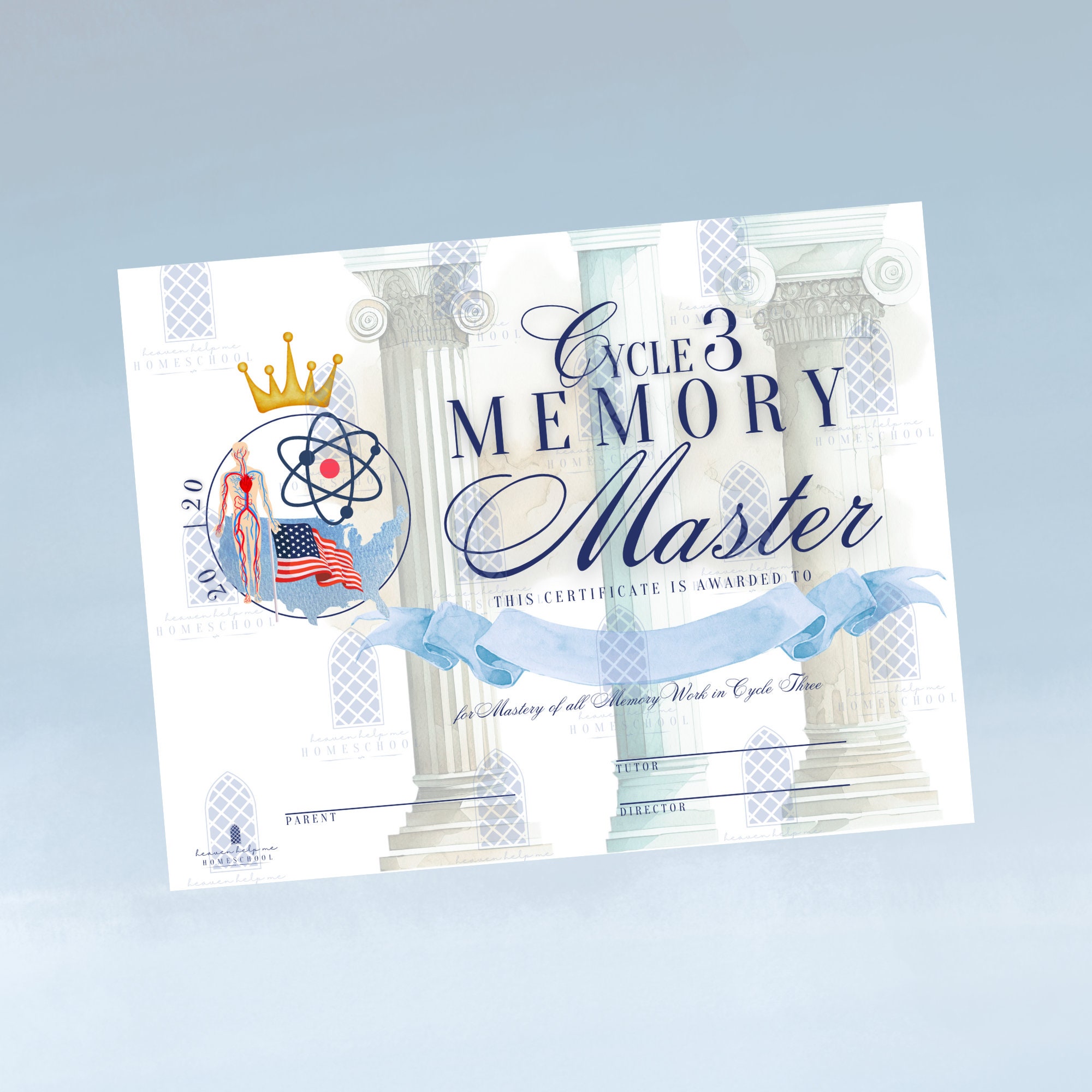 Cycle 3 Certificate of Completion Memory Master Award Homeschool ...