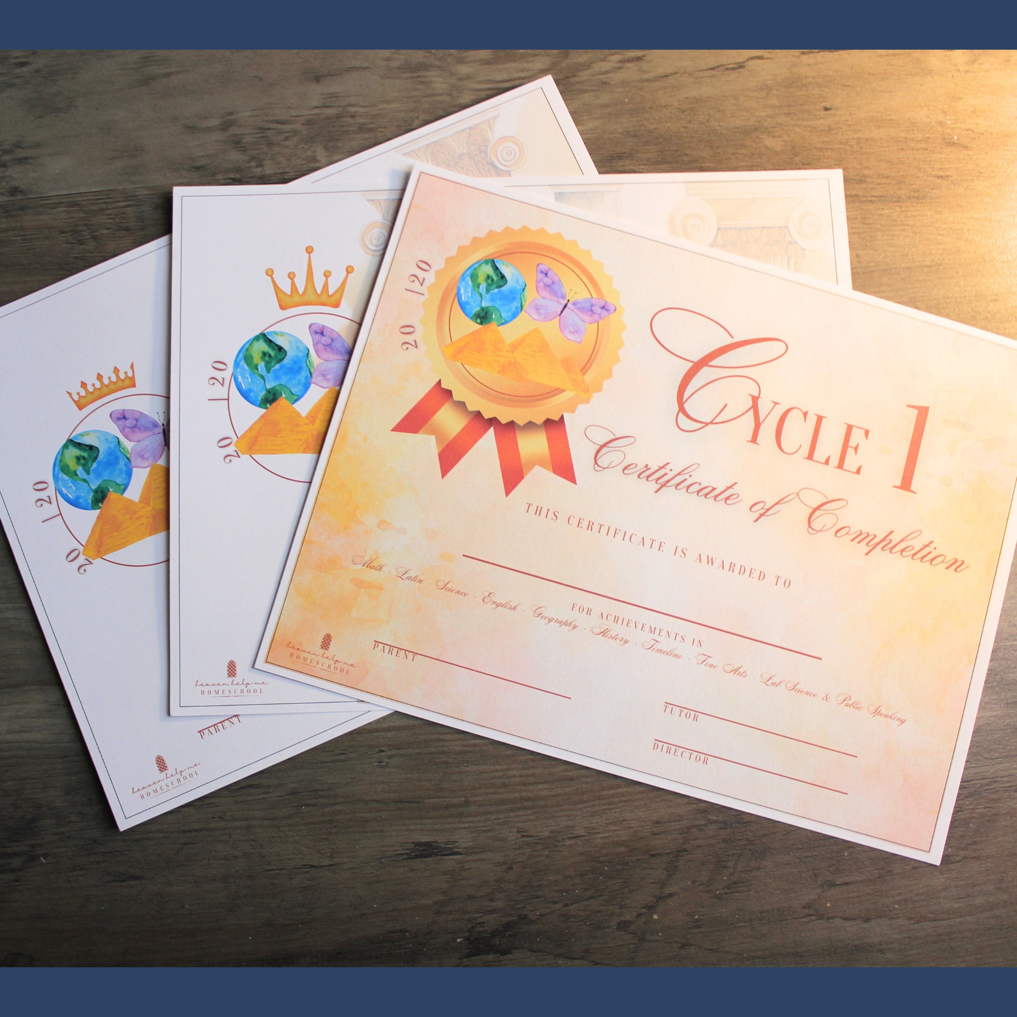 Cycle 1 2 3 Certificates Grand Bundle Complete Set of 10 Certificate of ...