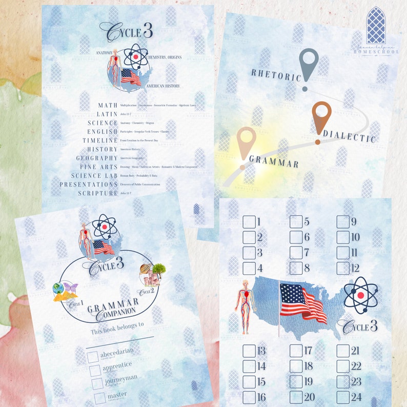 Cycle 3 Homeschool Printable Worksheets Classical Conversations Latin ...