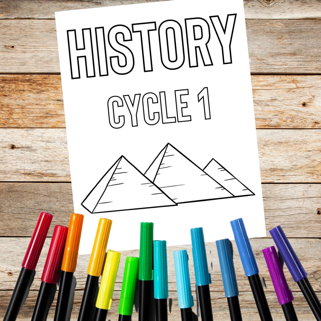 HISTORY Cycle 1 Coloring Book Digital Download Printable Classical ...