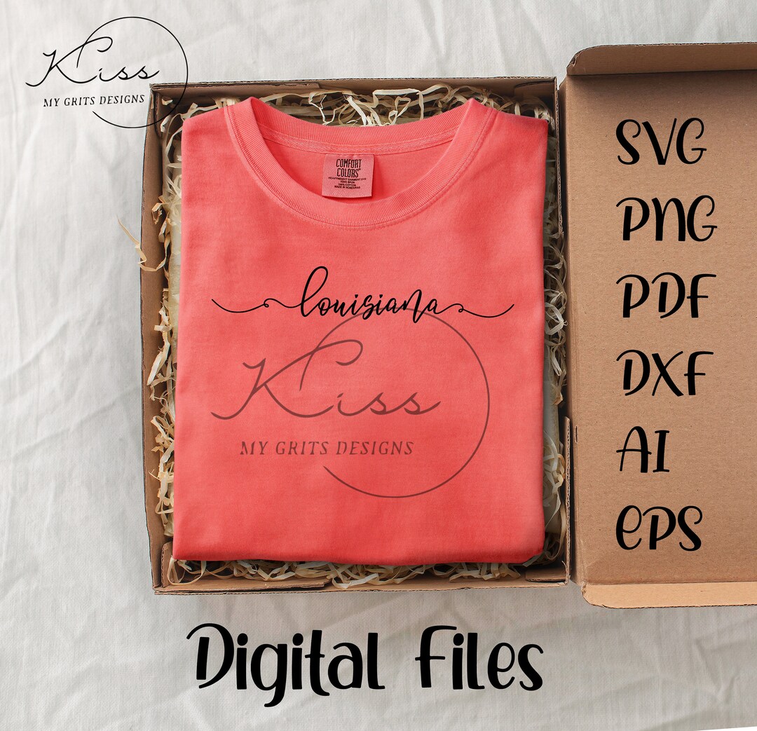 Louisiana State Calligraphy Script Font Pride Digital Download SVG PNG ...