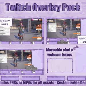 Spooky Cute Ghost Streaming Overlays | 24 Item Bundle for Streamer ...