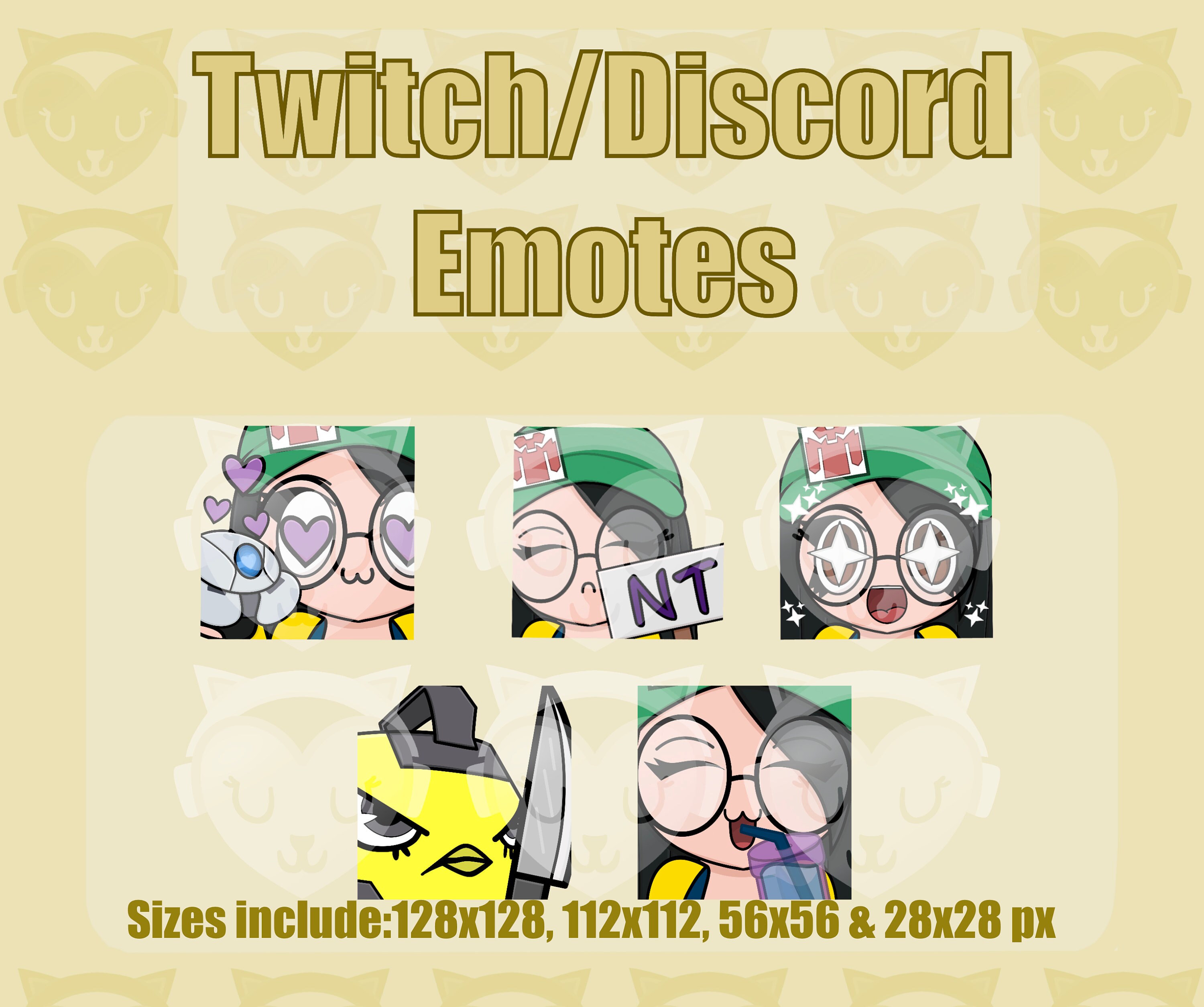 KJ Killjoy Valorant 5 Emotes | Twitch Discord Youtube Emote Pack Bundle ...