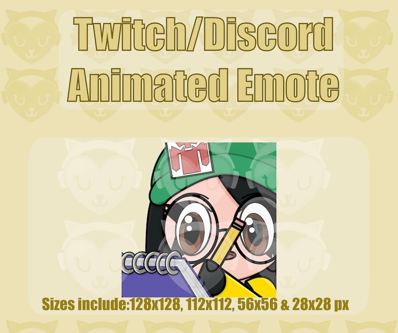 KJ Killjoy Valorant Take Notes Animated Emotes | Twitch Discord Youtube ...
