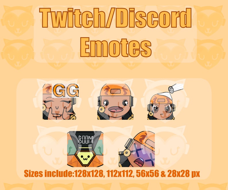 Raze Valorant 5 Emotes | Twitch Discord Youtube Emote Pack Bundle for ...