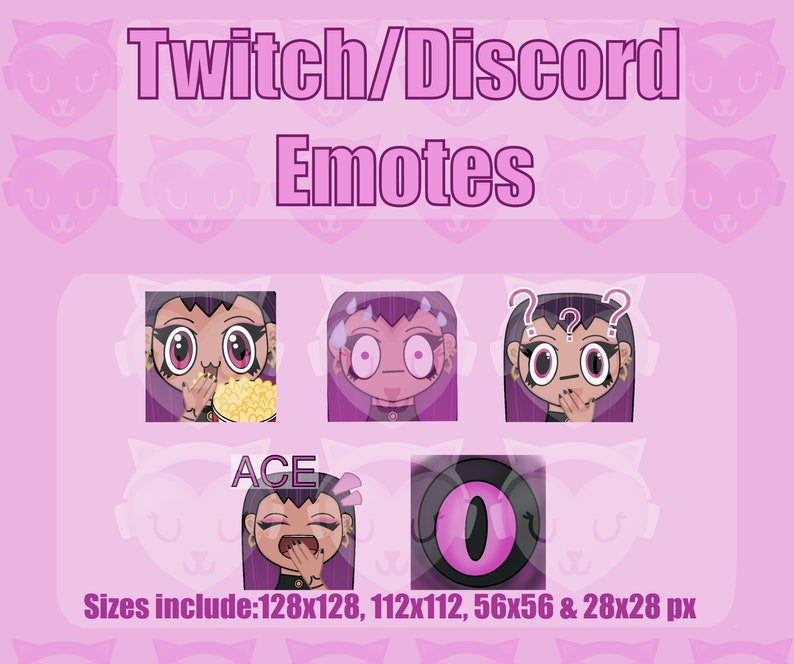 Reyna Valorant 5 Emotes | Twitch Discord Youtube Emote Pack Bundle for ...