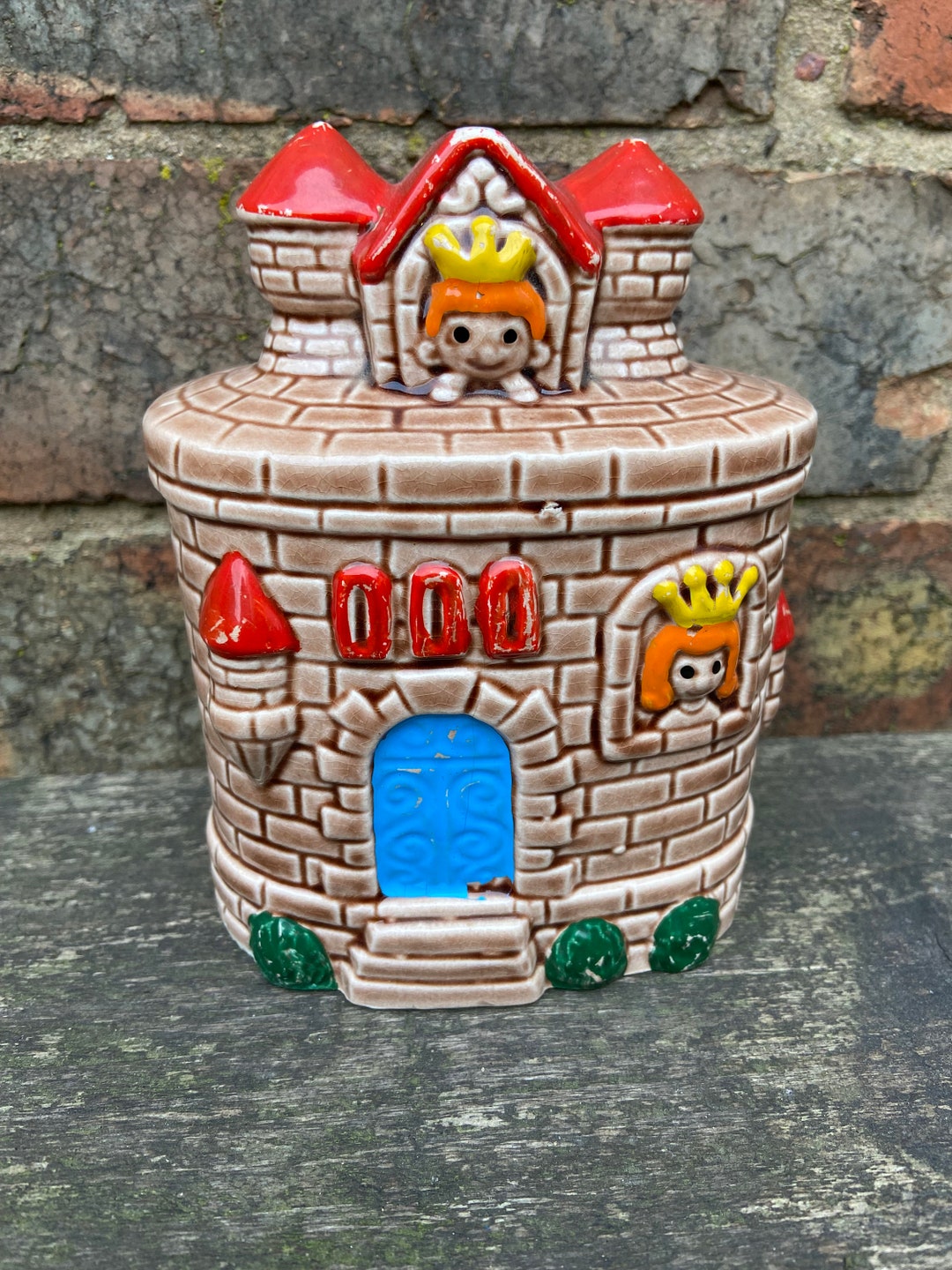 Vintage 1950s Ceramic Castle Money Box - Etsy