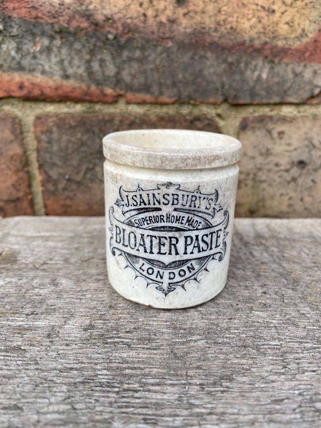 Antique J.sainsbury’s Bloater Paste Pot - Etsy