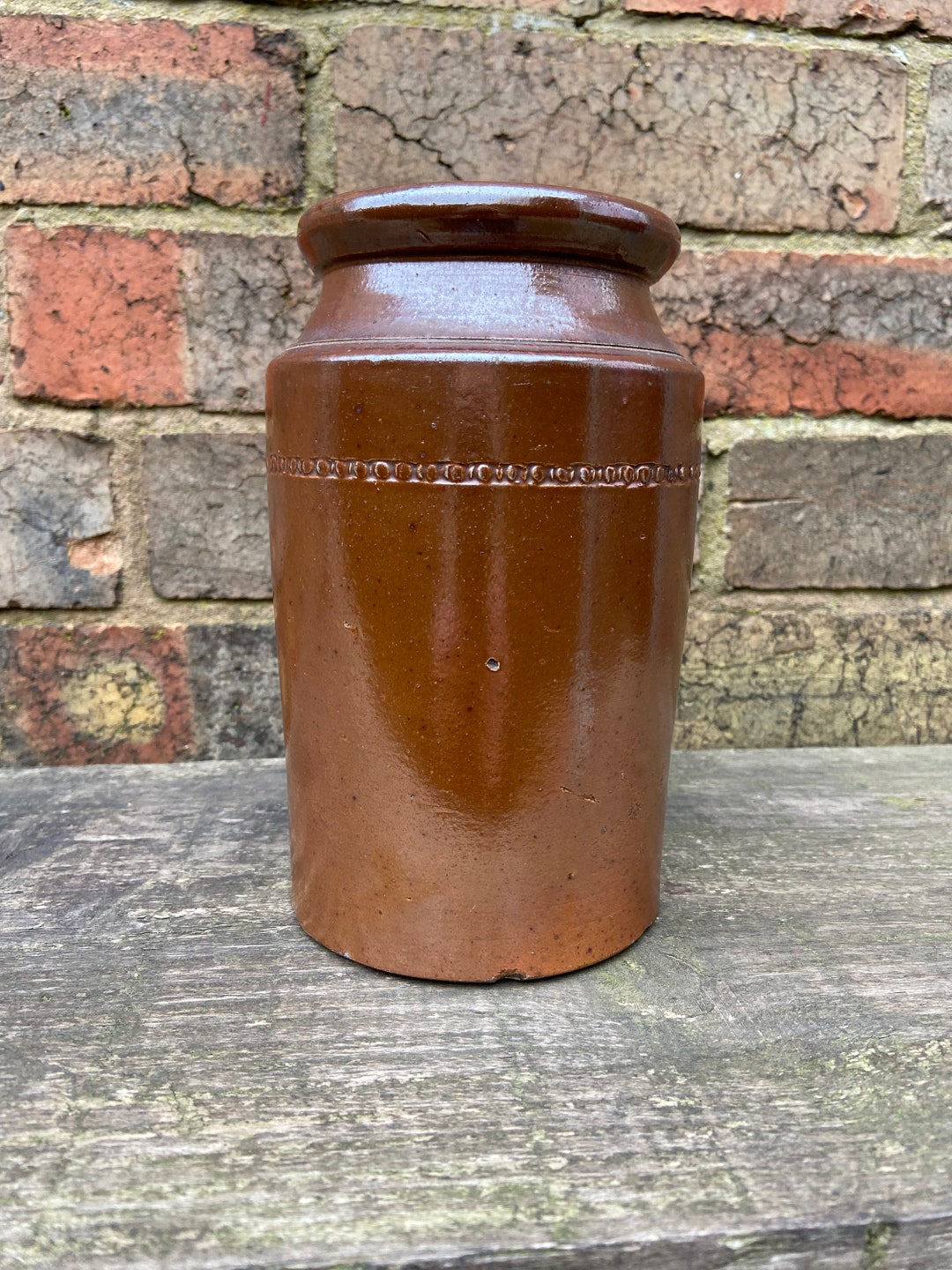 Antique Salt Glazed Stoneware Pot - Etsy