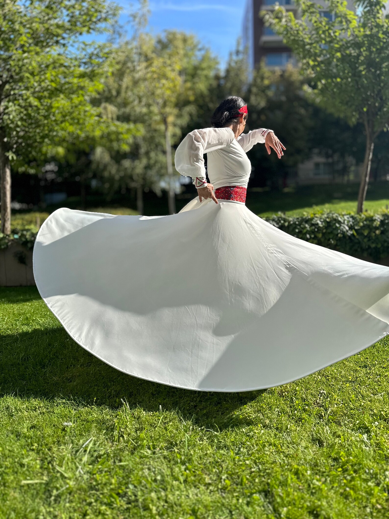 Handmade Sufi Whirling Skirt: Maserati Crepe Fabric - Etsy