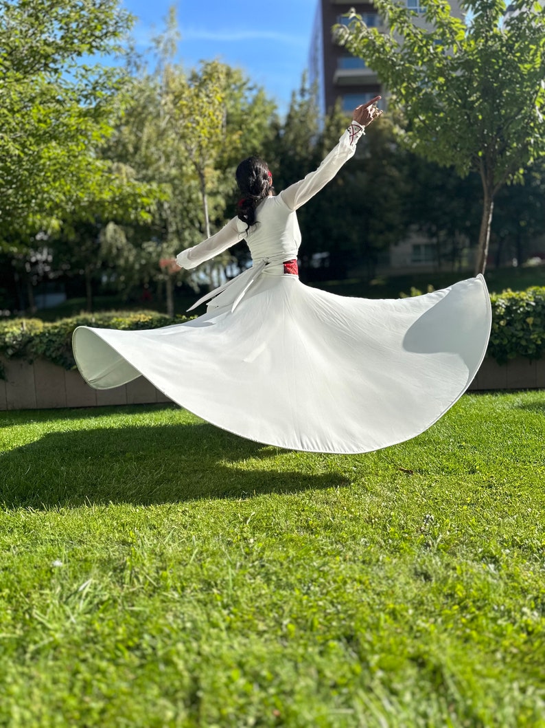 Handmade Sufi Whirling Skirt: Maserati Crepe Fabric - Etsy