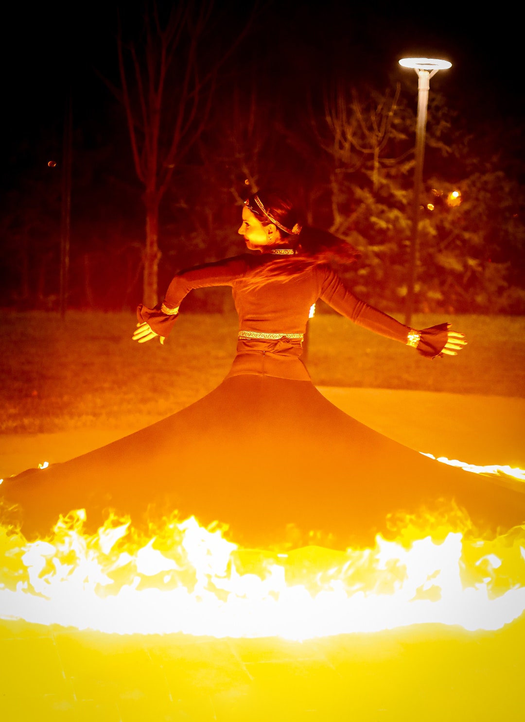 Azar Afshan Skirt, Azar Afshan Fire Skirt, Fire Skirt for Performers ...