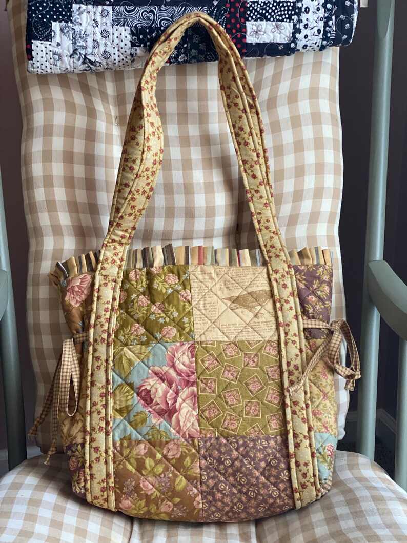 Quilted Vintage Style Homemade Handbag Purse - Etsy