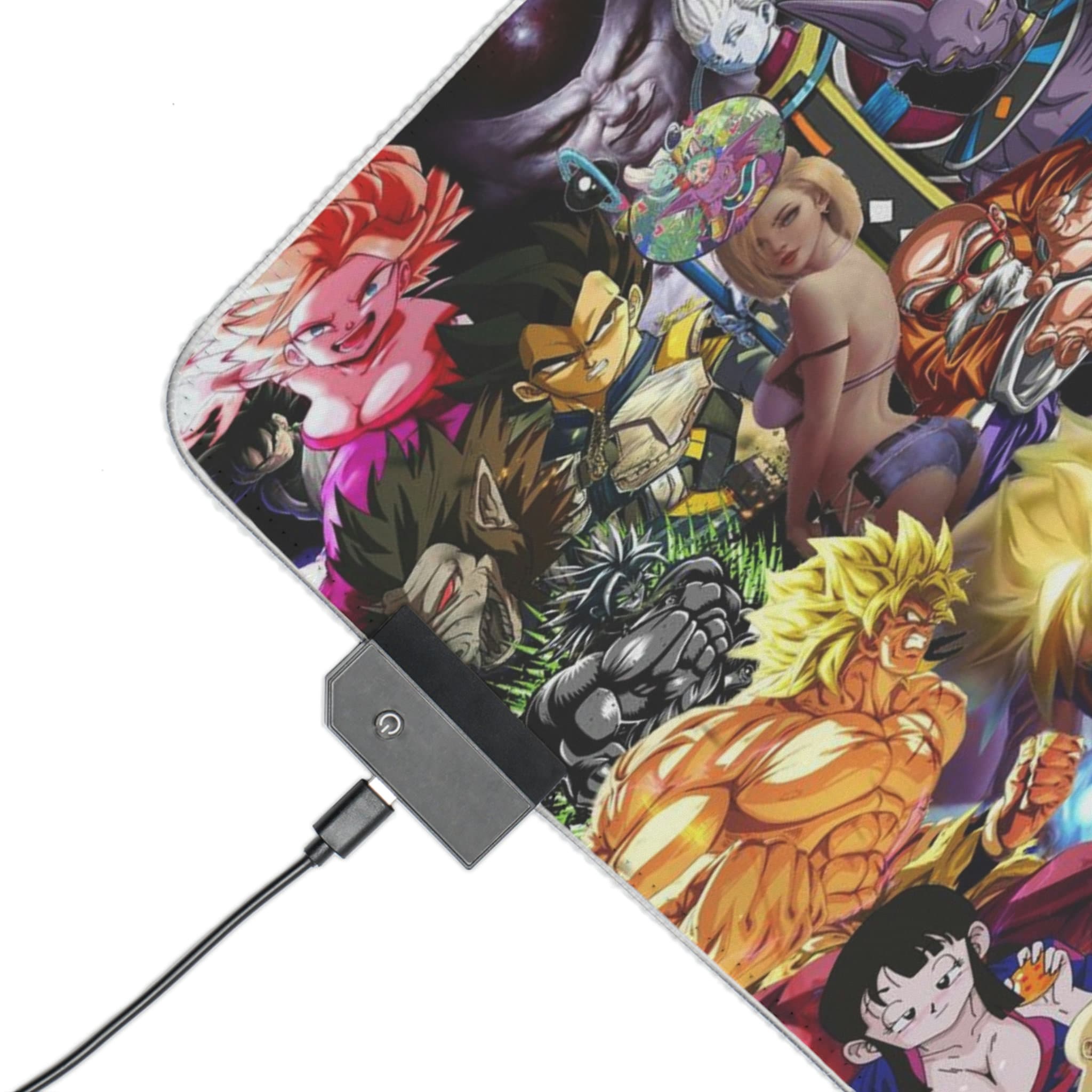 DragonBall legends, LED Gaming Mouse Pad Anime Dragonball z Character ...