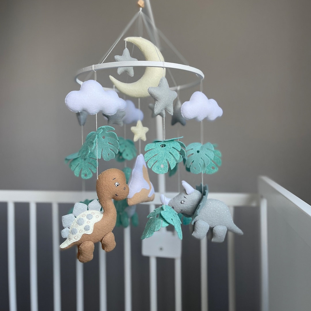 Dinosaur Mobile Dino Mobile Dinosaur Jungle Nursery Decor Baby Gift ...