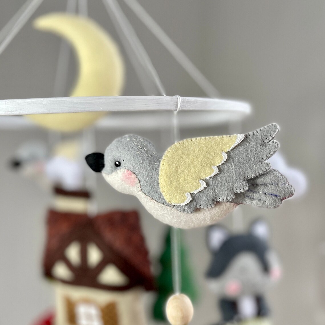 Baby Crib Nursery Mobile Baby Shower Gift Nursery Hanging Mobile ...