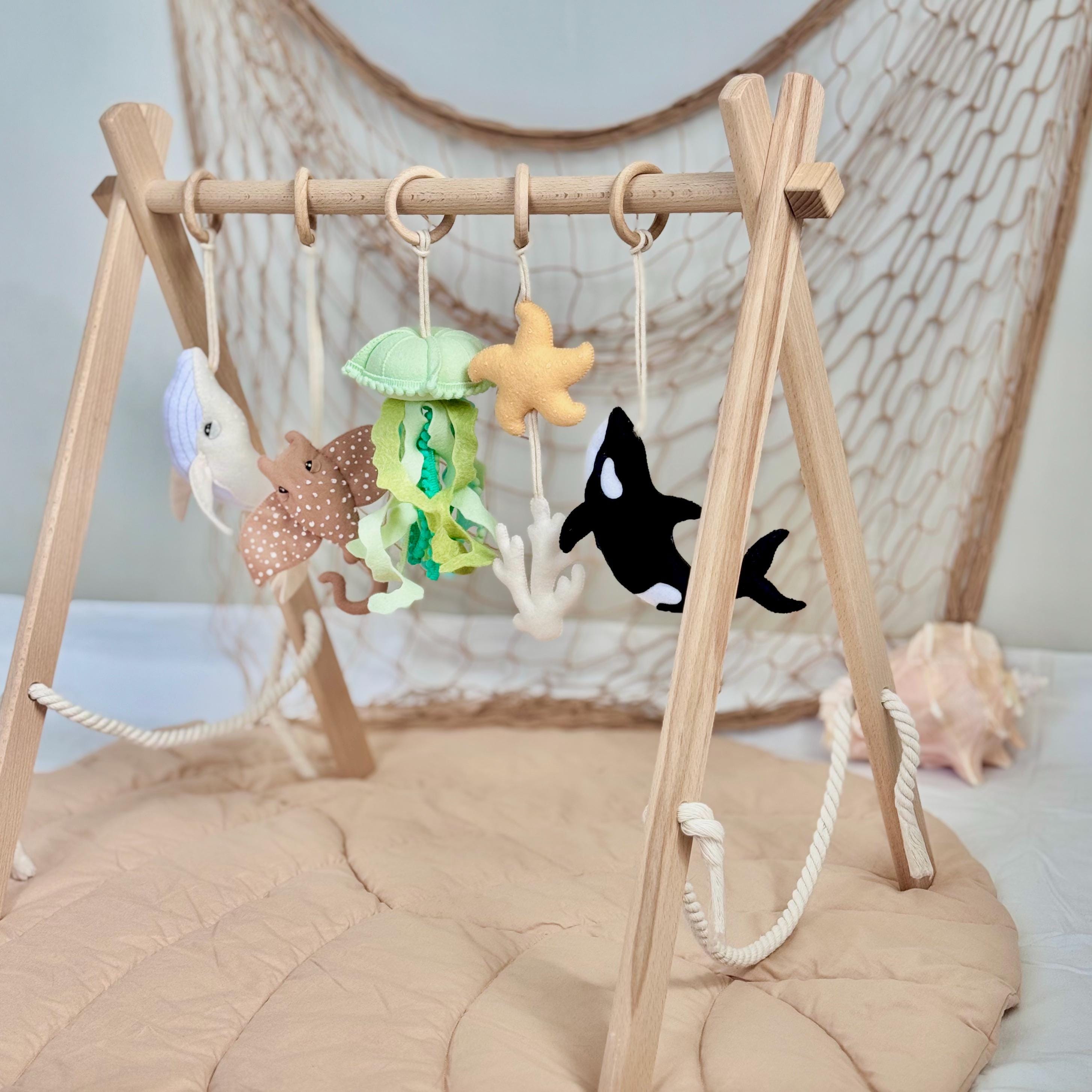 Ocean Baby Gym With Sea Animals, Baby Play Gym With Hanging Toys, Baby ...