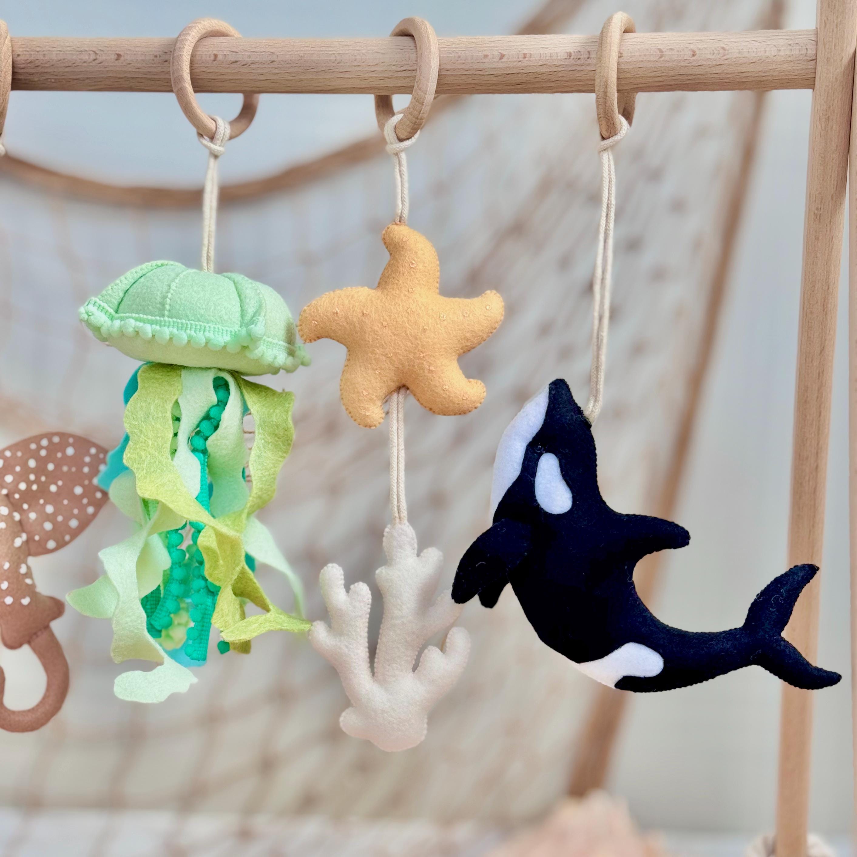 Ocean Baby Gym With Sea Animals, Baby Play Gym With Hanging Toys, Baby ...