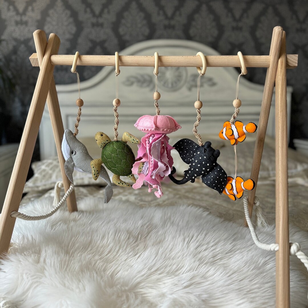 Baby Play Gym Wooden Baby Gym Frame Baby Gym Set Baby Gym Toys Toddler ...