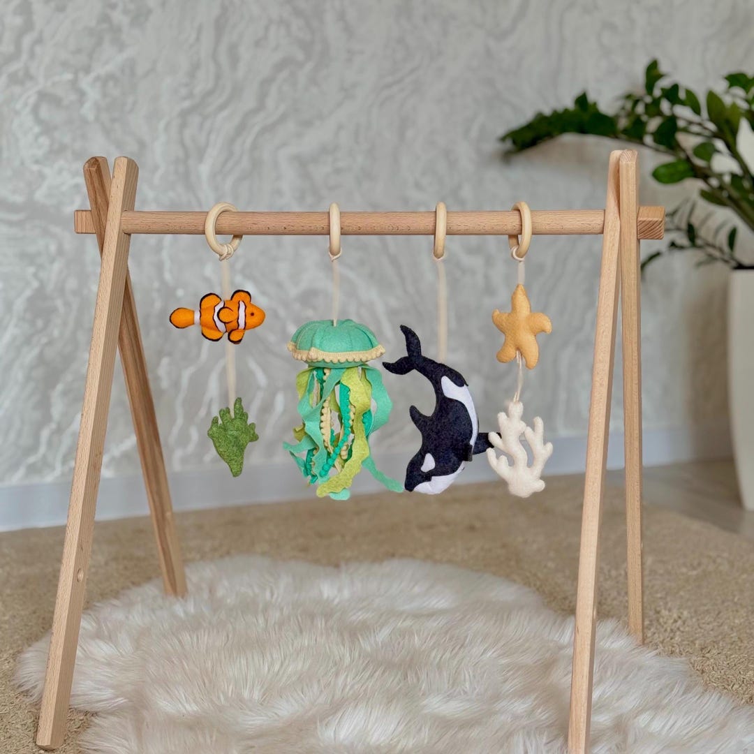 Baby Play Gym Wooden Baby Gym Frame Baby Gym Set Baby Gym Toys Toddler ...