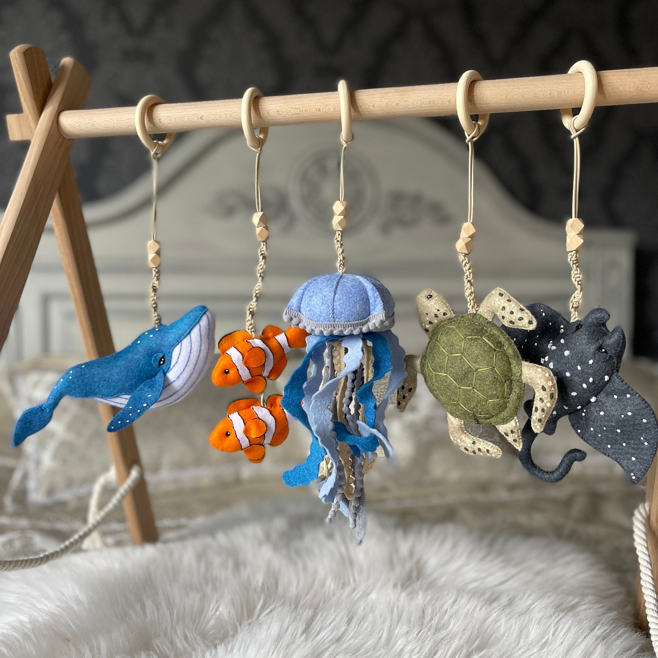 Baby Play Gym Wooden Baby Gym Frame Baby Gym Set Baby Gym Toys Toddler ...