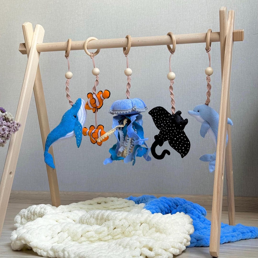 Baby Play Gym Wooden Baby Gym Frame Baby Gym Set Baby Gym Toy Toddler ...