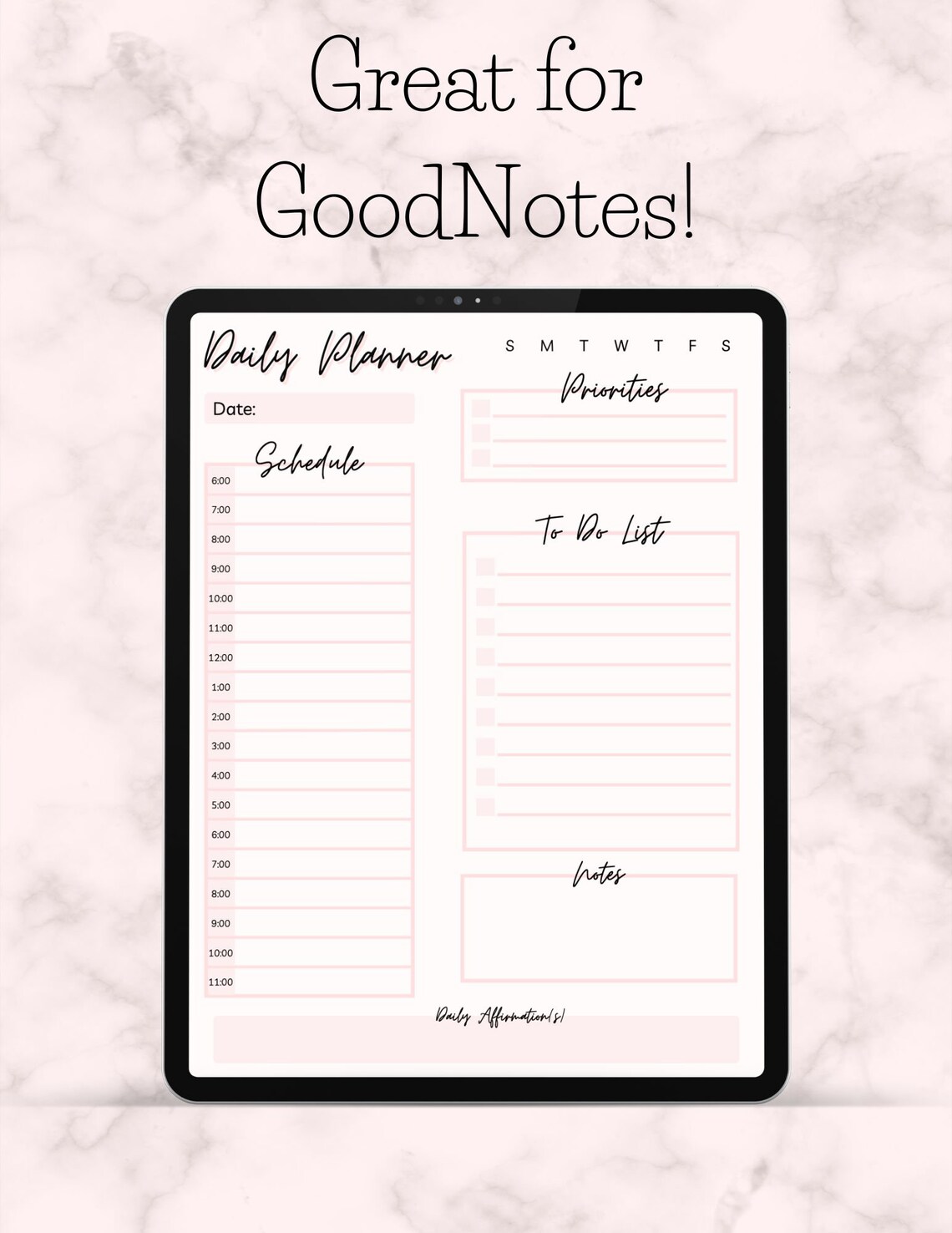 Editable Daily Planner Template | Canva Editable and Printable Template ...