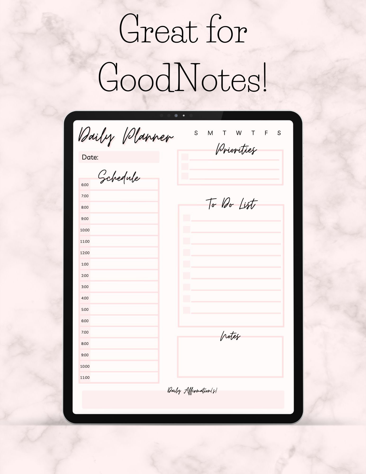 Editable Daily Planner Template | Canva Editable and Printable Template ...