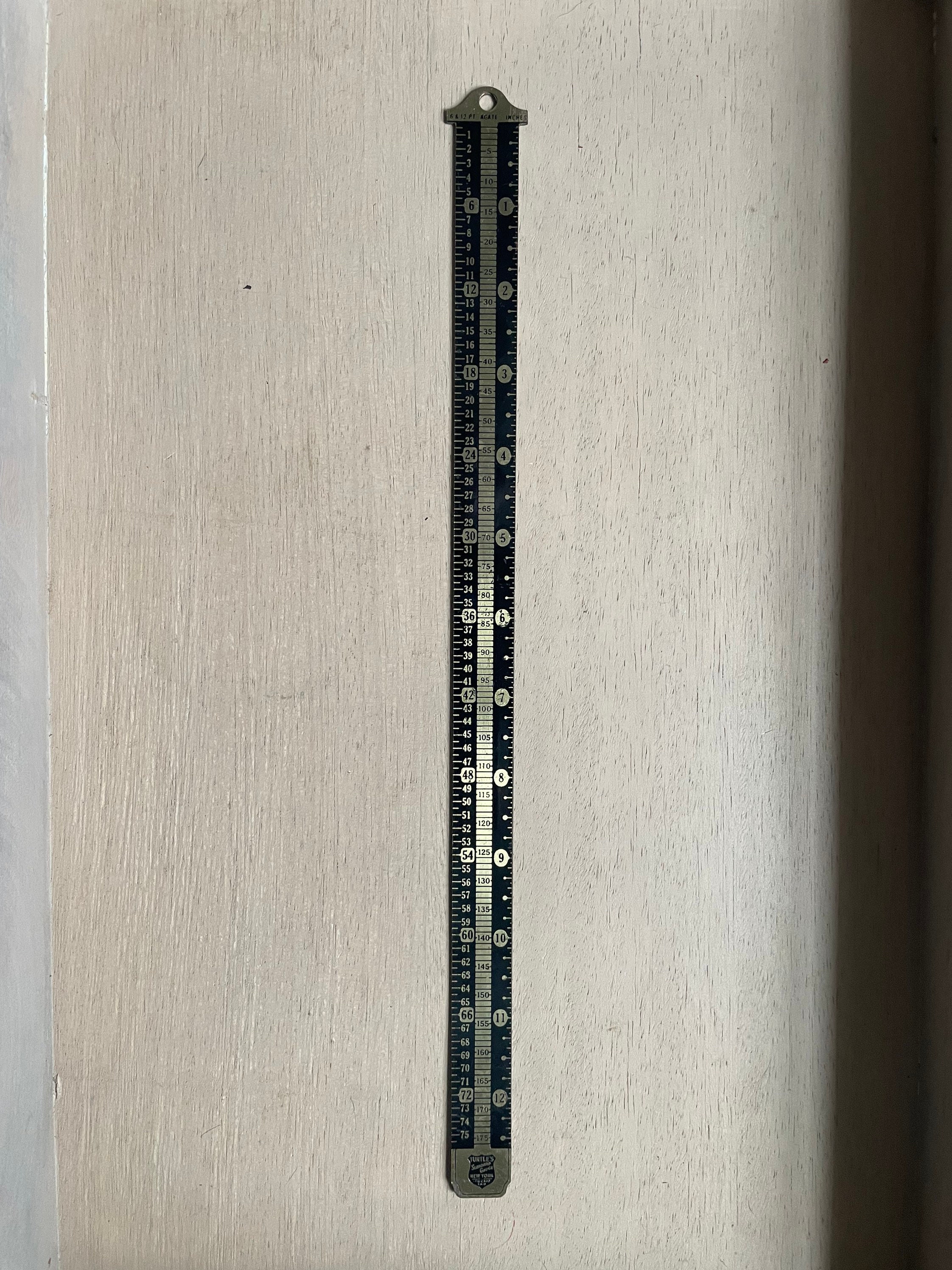 Vintage Line Gauge/pica Pole Made by Turtles Standard USED - Etsy