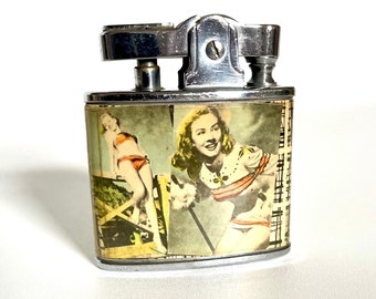 Continental Lighter Pin up Girls Vintage - Etsy