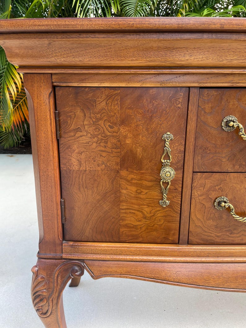Thomasville Burled Wood Sideboard Buffet With Light Finish - Etsy