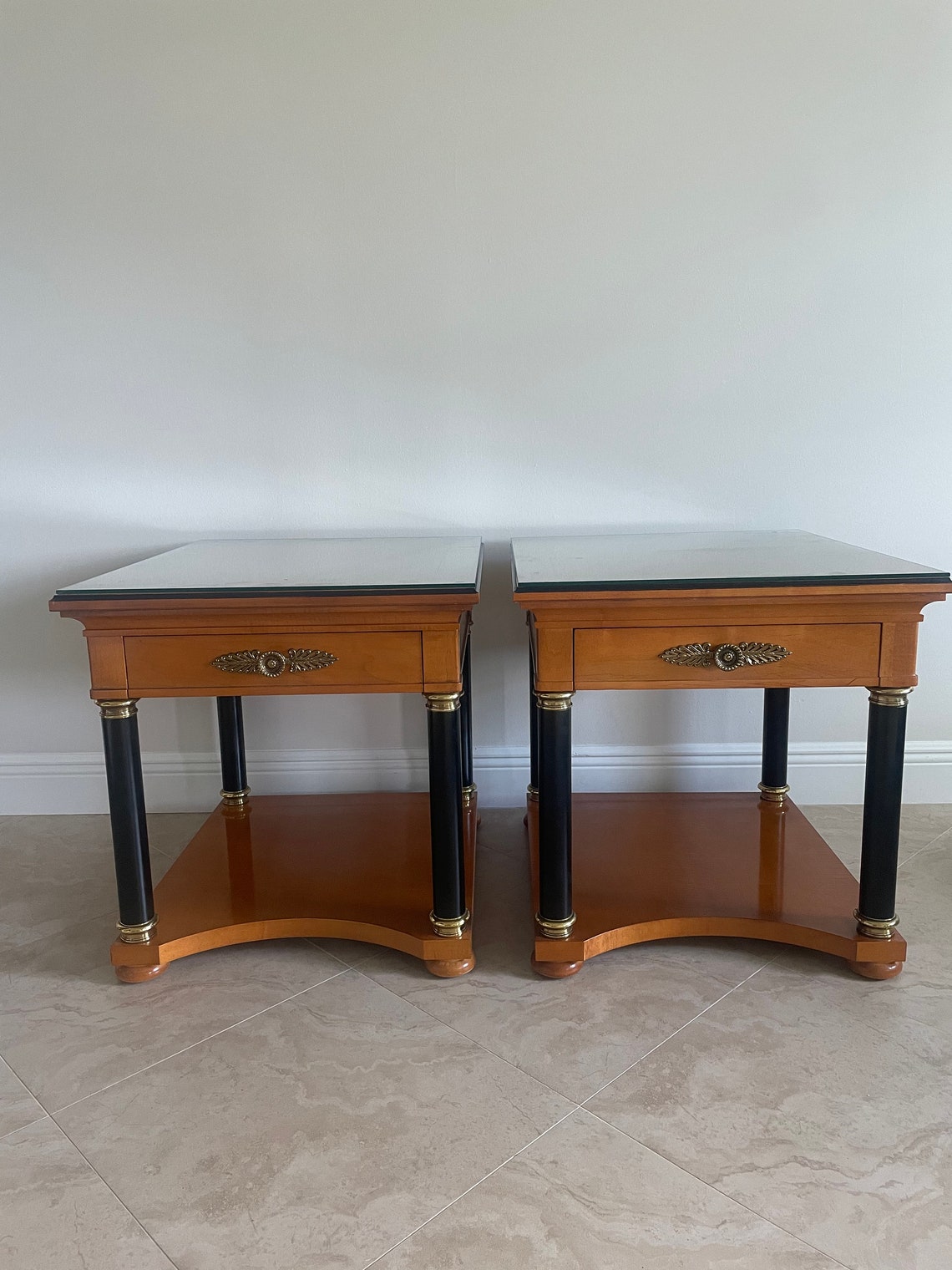 Thomasville Biedermeier Side End Table, Nightstand - Etsy